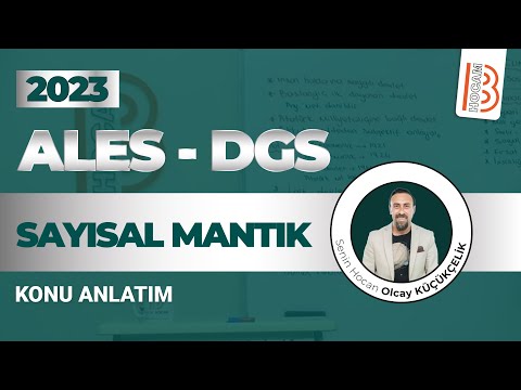 11) 2023 ALES - DGS Sayısal Mantık - Şekil, Sembol Yorumlama (Sarı) - Olcay KÜÇÜKÇELİK