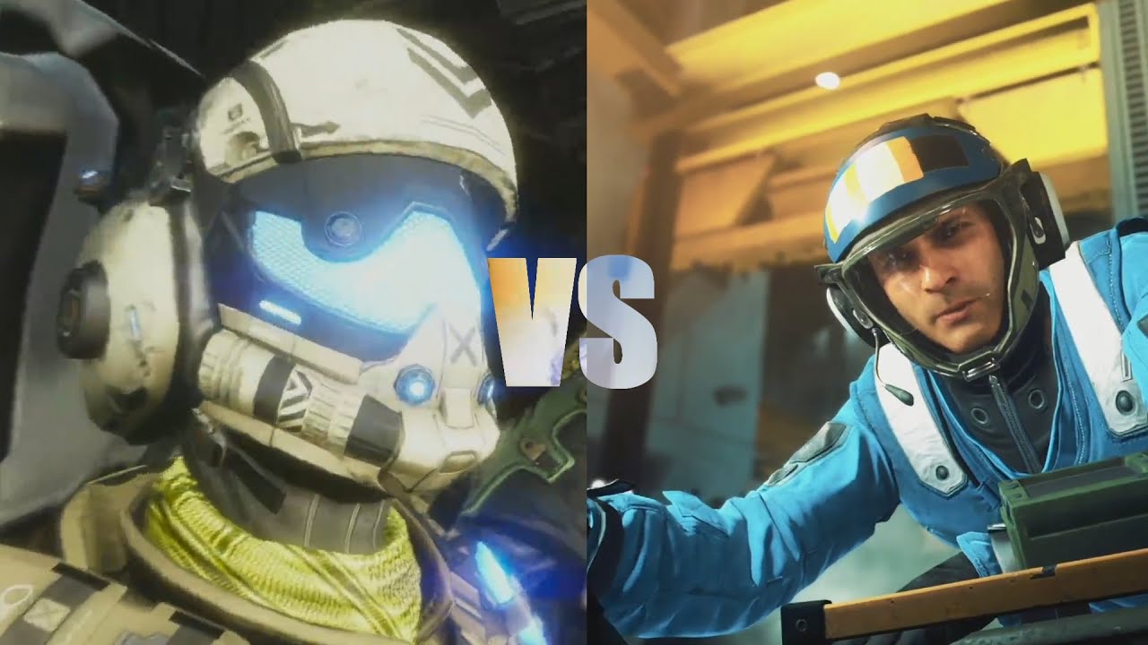 COD IW vs TITANFALL 2 - Future Games -Gameplay Comparison - YouTube