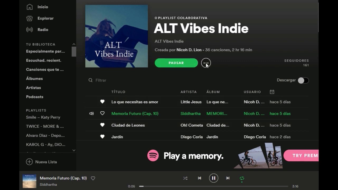 playlist colaborativa / 2020 / ALT vibes indie / - YouTube