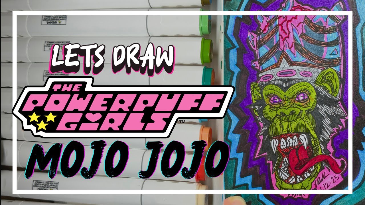 Let’s draw MOJO JOJO from The Powerpuff Girls! ️ - YouTube
