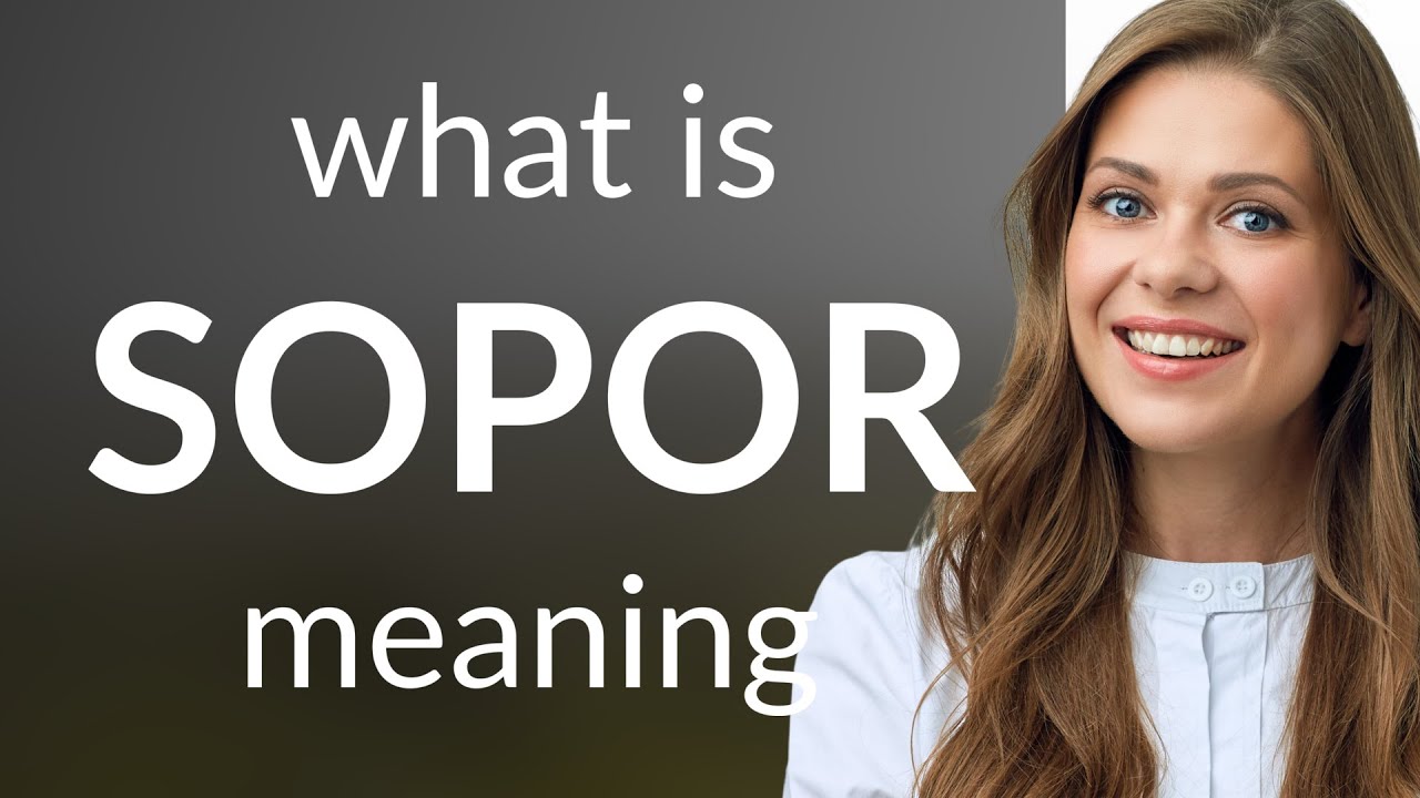 Sopor | what is SOPOR meaning - YouTube