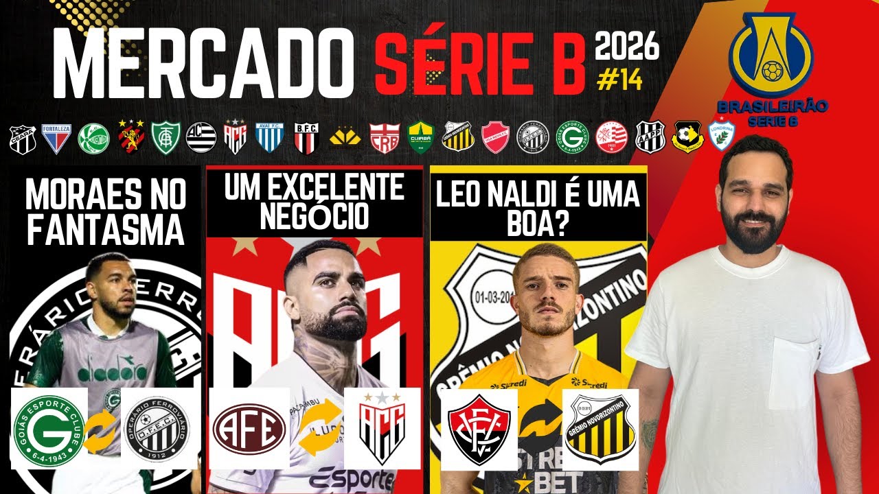 MERCADO SÉRIE B: NETÍNHO no ATLÉTICO-GO! OPERÁRIO: MORAES é uma BOA ...