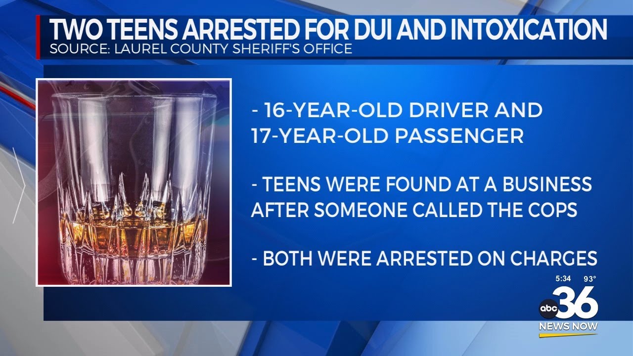 Two Laurel county teenagers arrested on DUI charges 061724 - YouTube