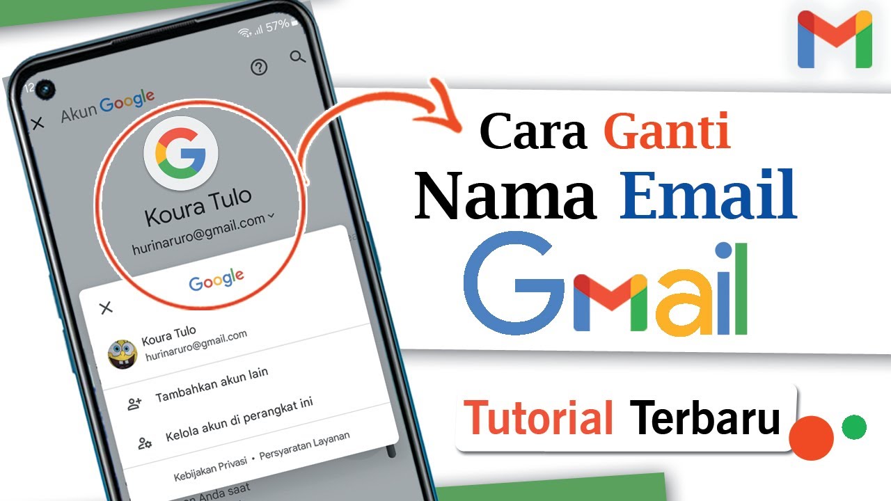 Cara Mengganti Nama Akun Google | Ganti Nama Email Gmail di HP Android Terbaru - YouTube