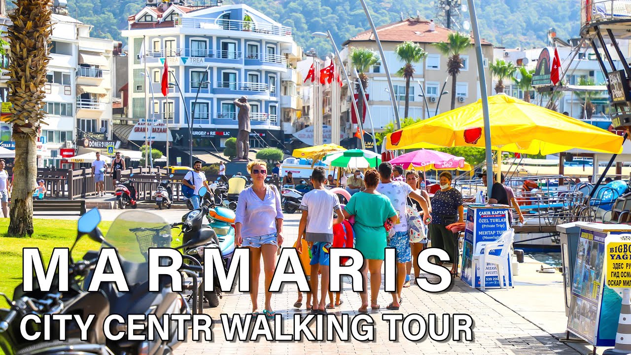 Marmaris City Center Walking Tour Turkey 4K - YouTube