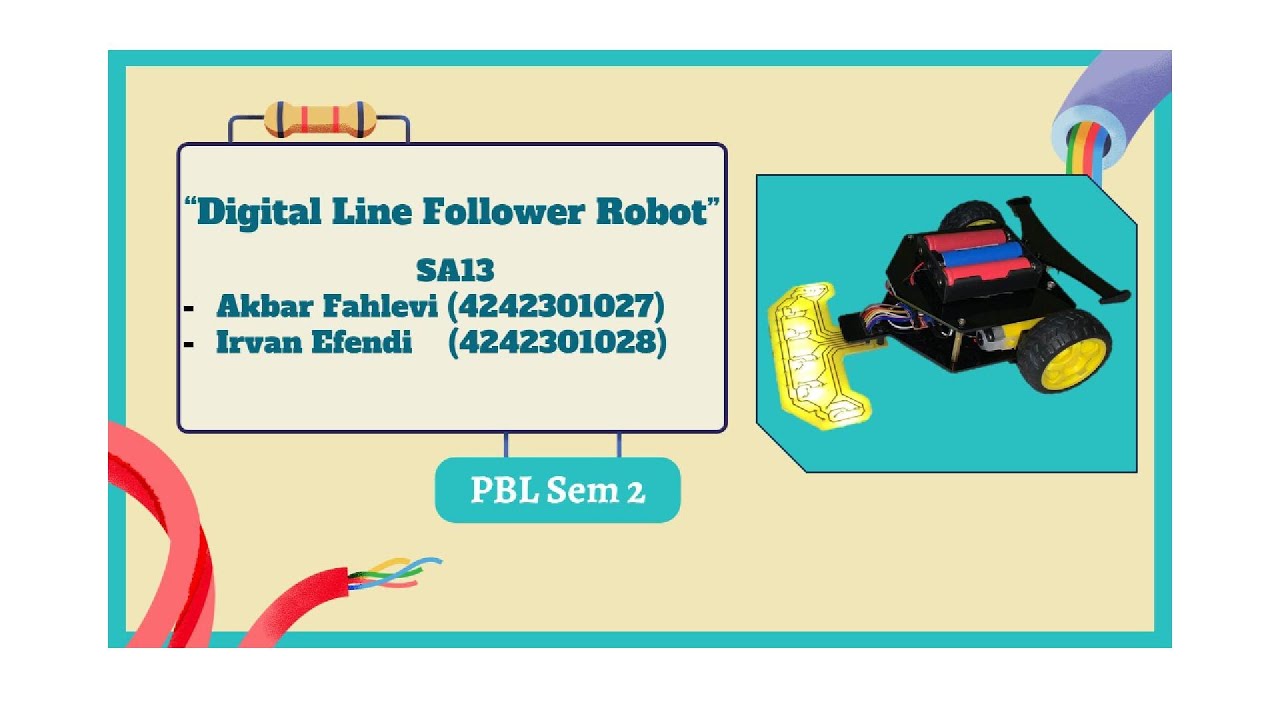 PBL Semester 2 : "Digital Line Follower Robot" - SA13 - YouTube