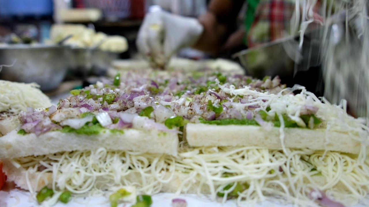 Manek Chowk: Krishna Sandwich and Pizza Center, Ahmedabad ,Making of ...