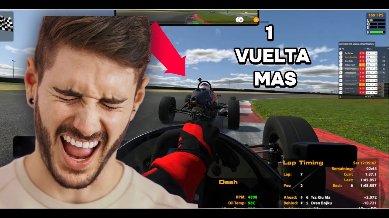 IRACING ME FALTO UNA VUELTA! CON MI VOLANTE G29 - YouTube