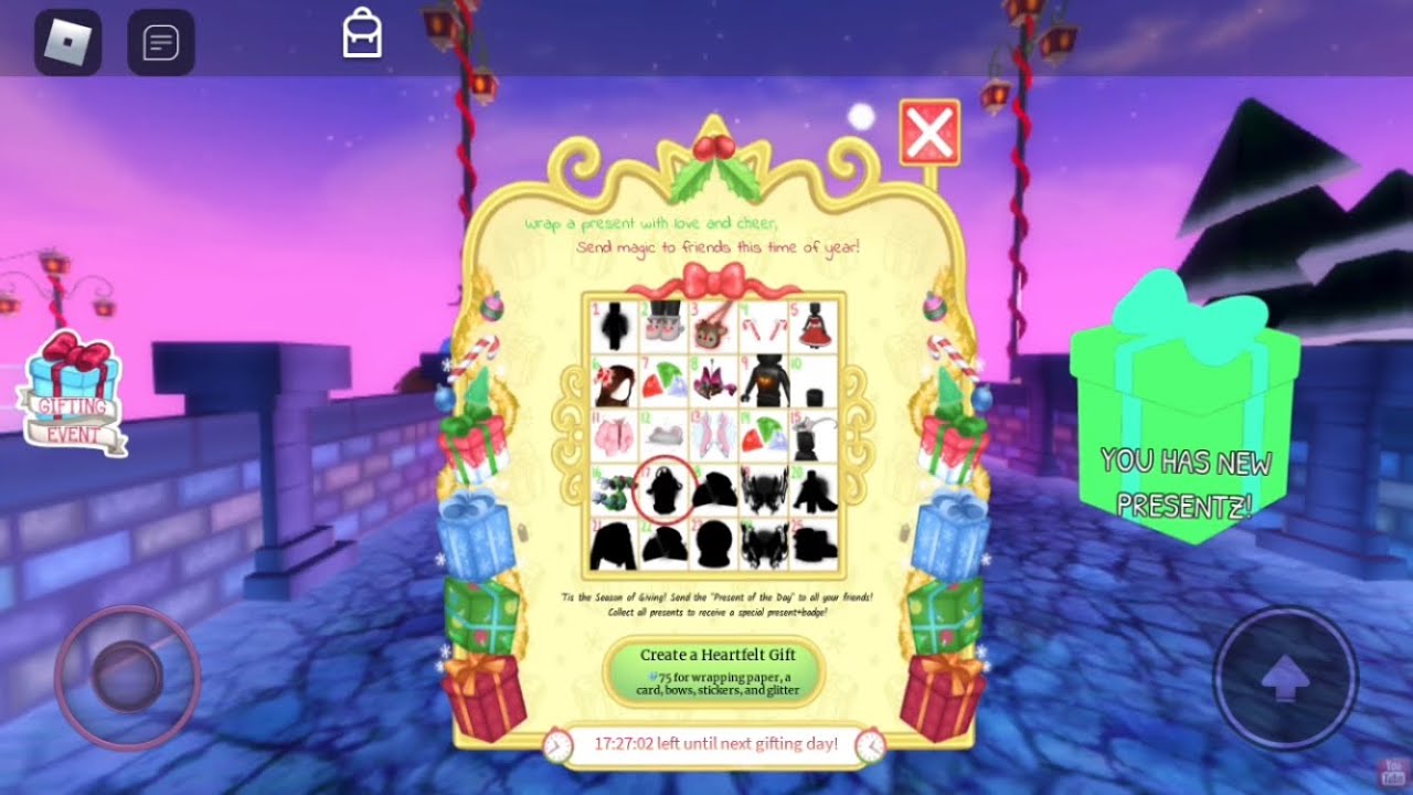 Royal High Gifts Event Day 17! - YouTube