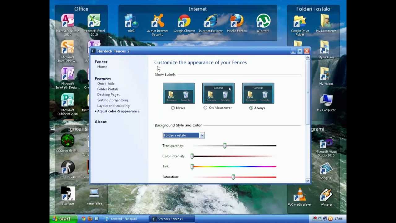 How to arrange Windows XP Icons - YouTube