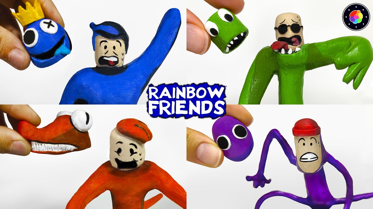 CREANDO EL ORIGEN de RAINBOW FRIENDS (Blue, Green, Orange y Purple) de ...