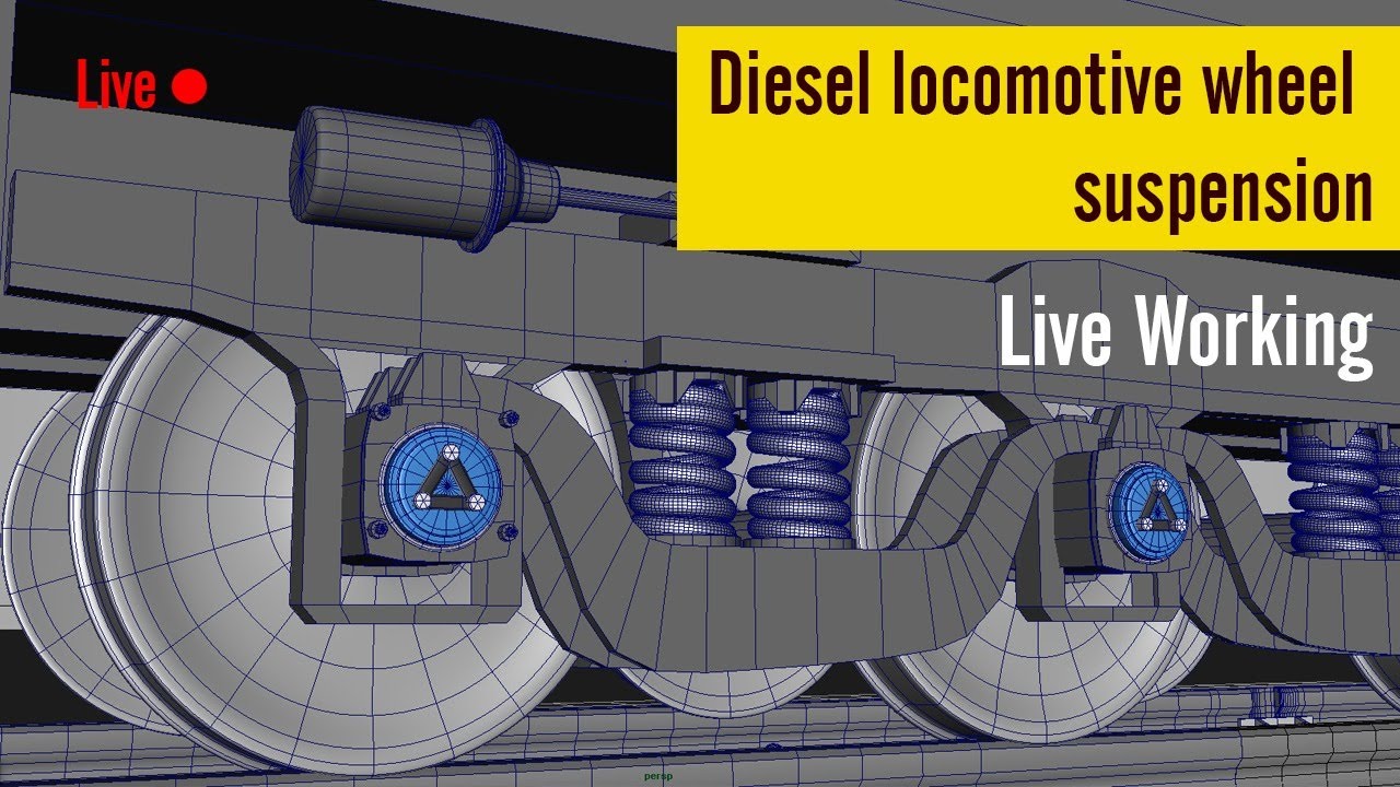 Working on Diesel locomotive wheel suspension | Diesel Rail Engine ...