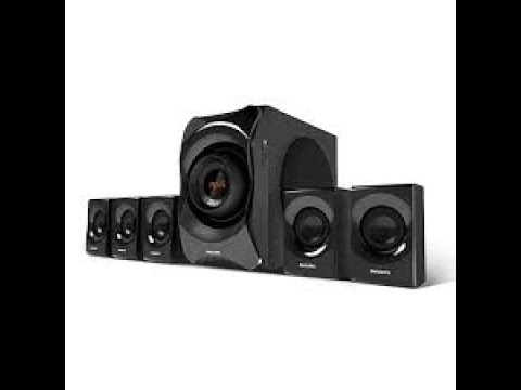 Unboxing Philips SPA8000B 5.1 Speakers with Woofer - YouTube