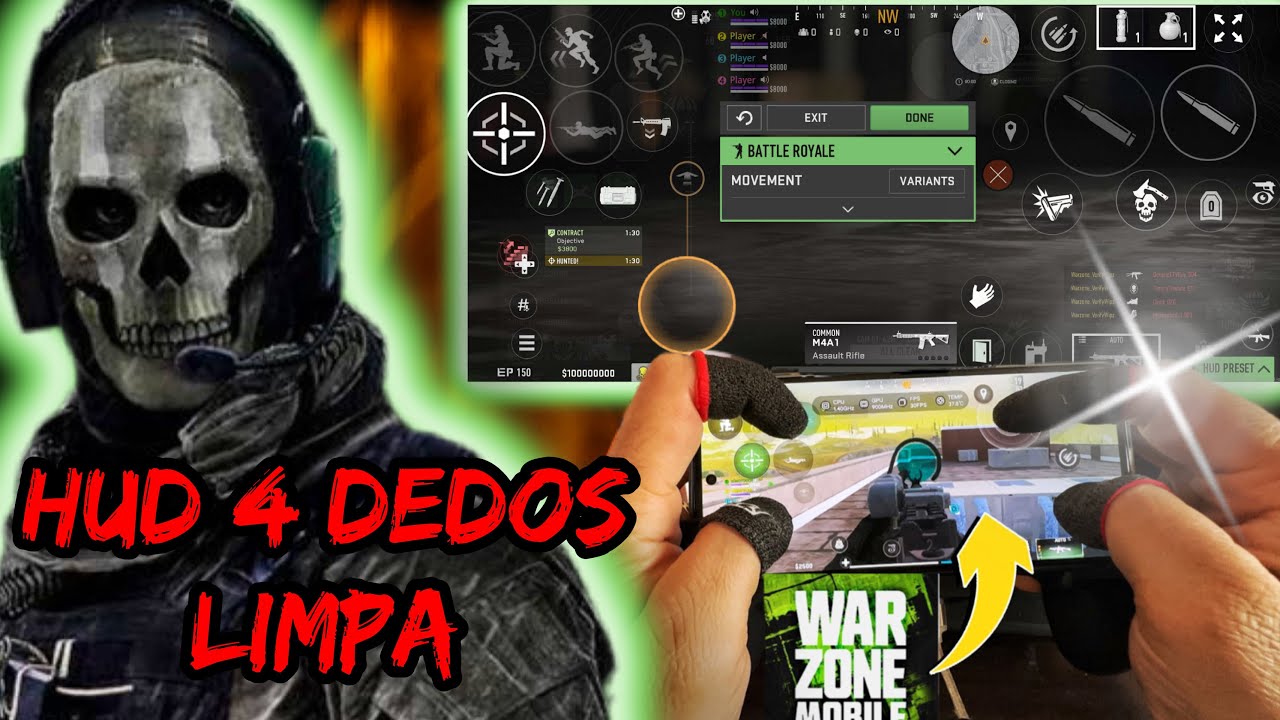 COMO FAZER SUA HUD NO WARZONE MOBILE⛔️[HUD LIMPA VEJA MAIS DO SEU JOGO ...