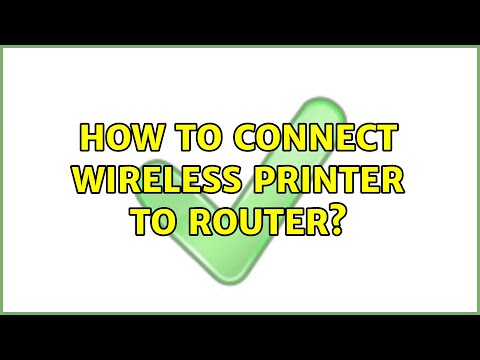 How to connect wireless printer to router? - YouTube