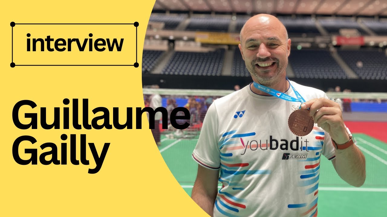 Championnat de Bretagne Badminton - Interview Guillaume Gailly - YouTube