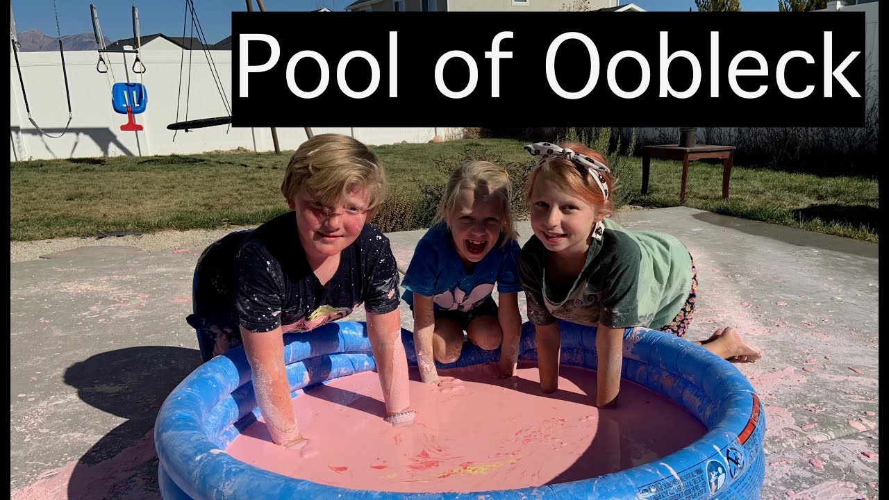 Kirbys Take on Science - Oobleck (Pool Full of Oobleck!) - YouTube