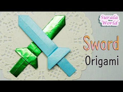 Origami - Sword (DIY, Tutorial, Paper Sword)