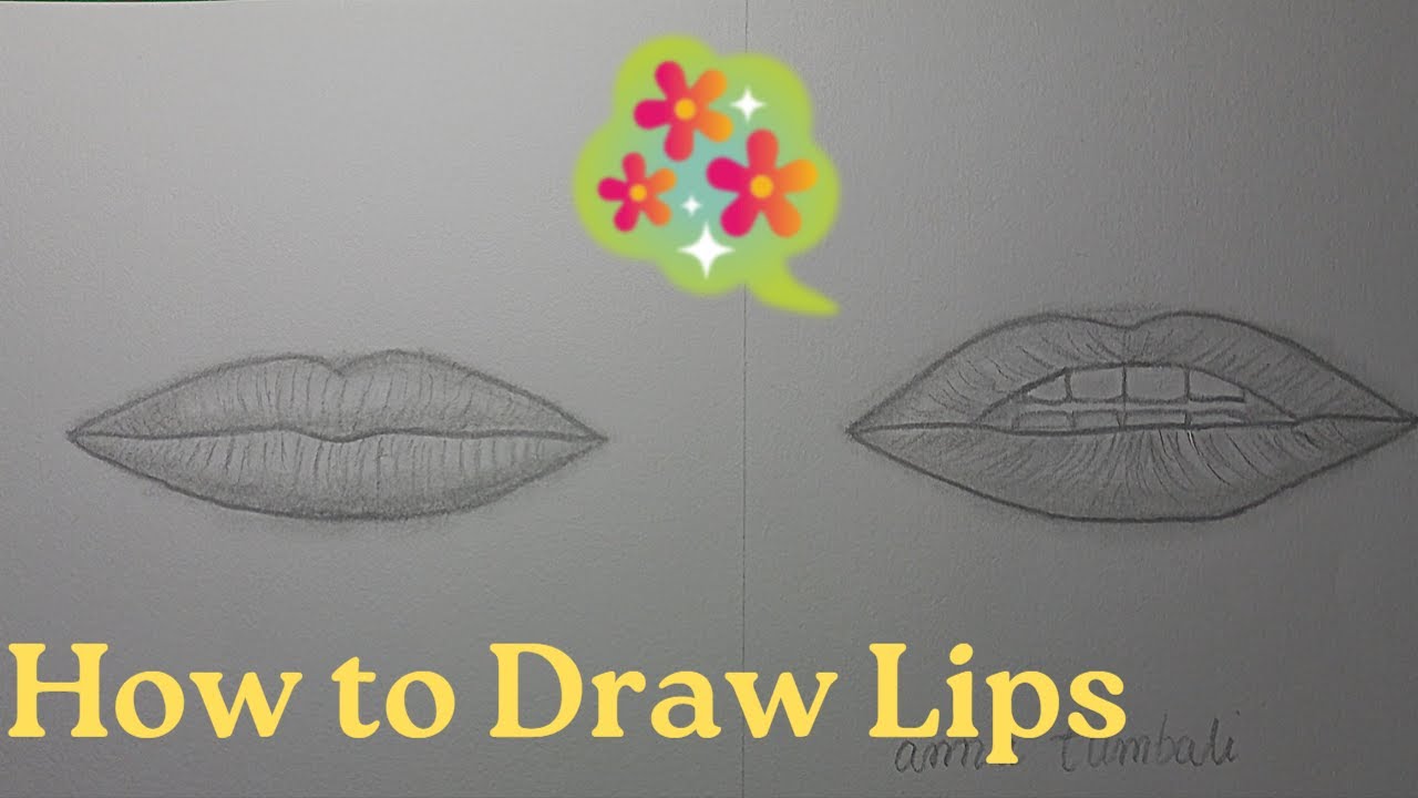 How to Draw Lips - the Easy Way - YouTube