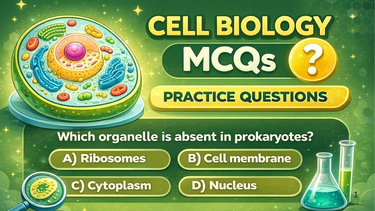 Most Important Cell Biology MCQs with Answers | Top 20 Cell Biology ...