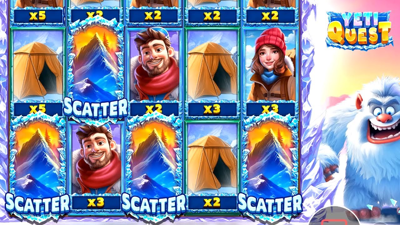 Yeti Quest Lines Up Some High Multipliers and Big Wins - YouTube