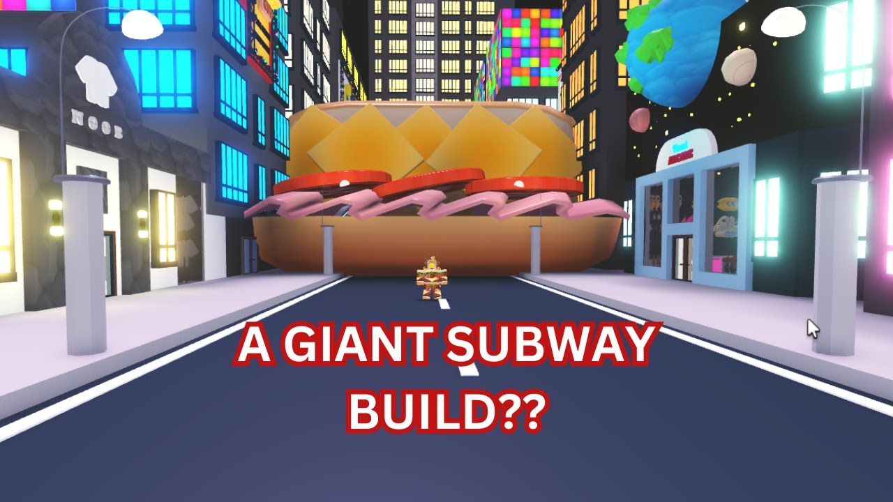 Adopt me ROBLOX! A NEW GIANT SUBWAY BUILD IN ADOPT ME | ROBLOX - YouTube