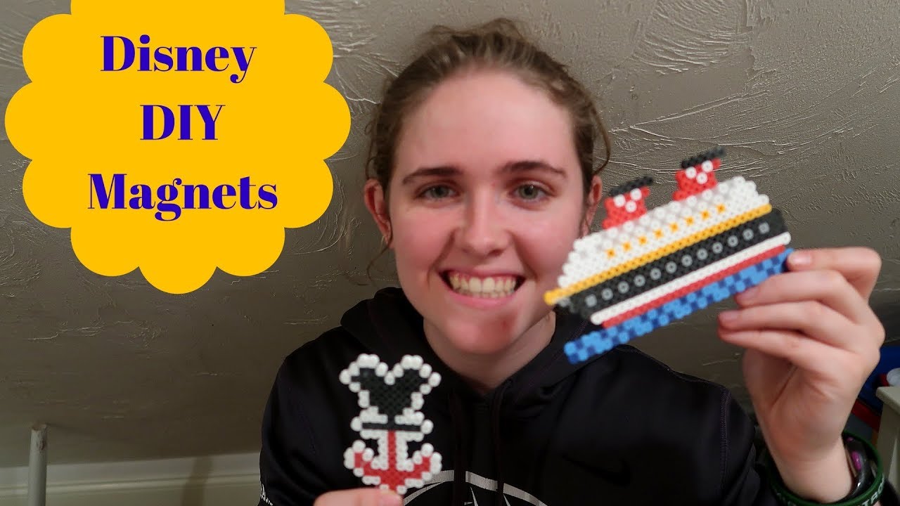 DIY Disney Perler Bead Magnets - YouTube