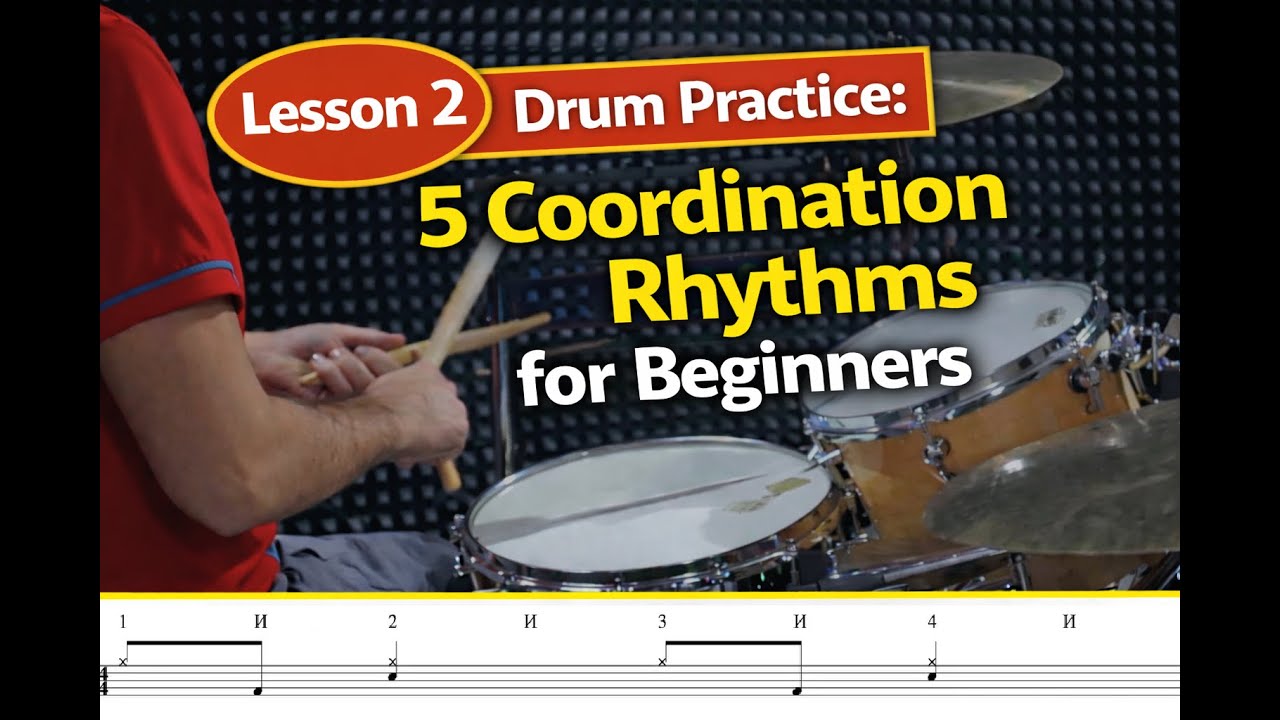 2 Drum Practice 5 Coordination Rhythms for Beginners - YouTube
