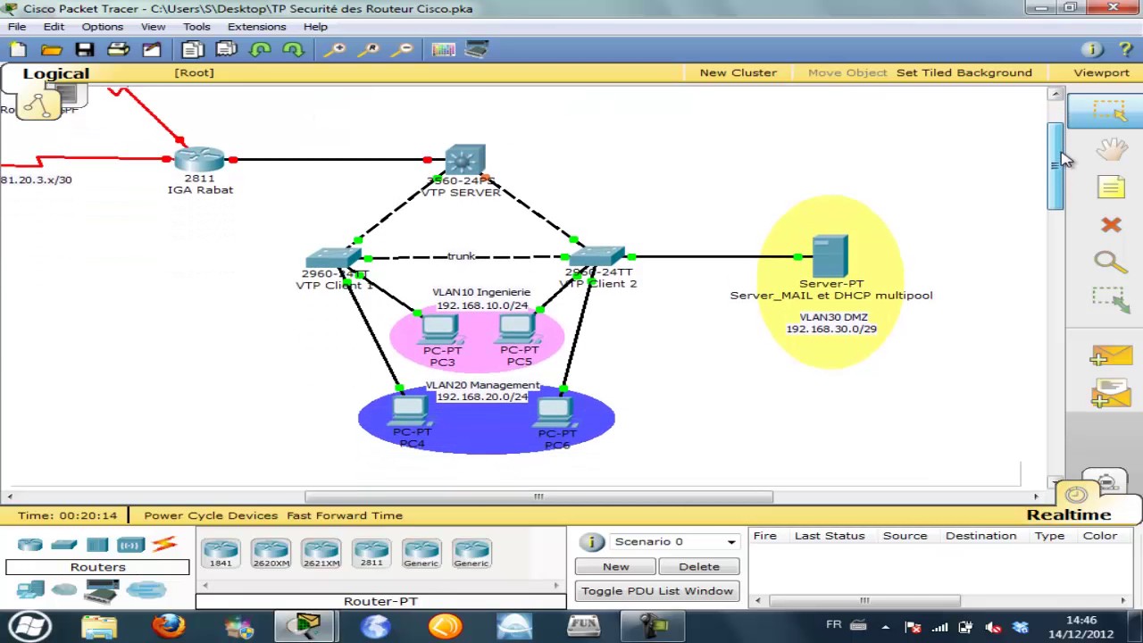 Routers Cisco Security (AAA+ACL+VTP) - YouTube
