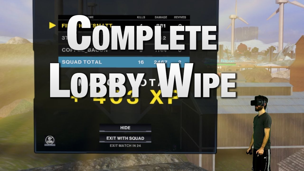 Wiping the entire lobby - Population:One - Stream Highlights - YouTube