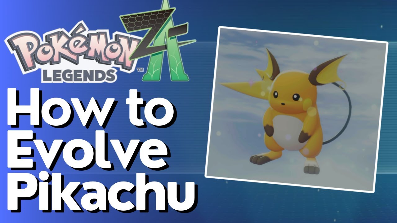 How To Evolve Pikachu in Pokemon Legends Z-A - YouTube