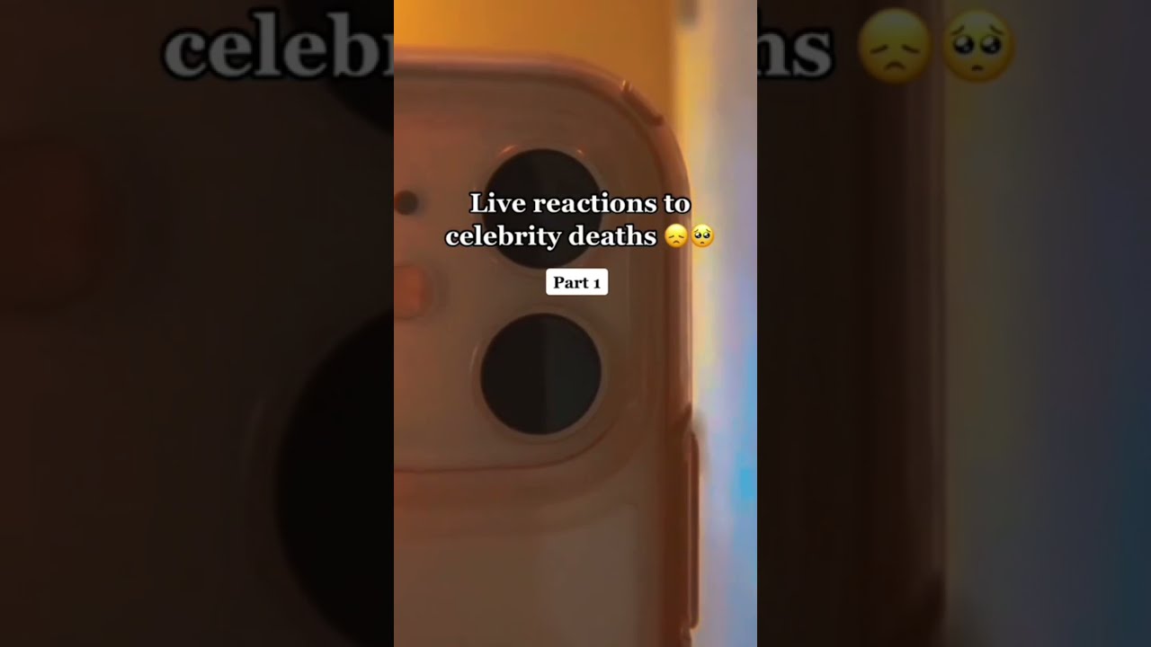 Live reactions to celebrity deaths😞🥺 - YouTube