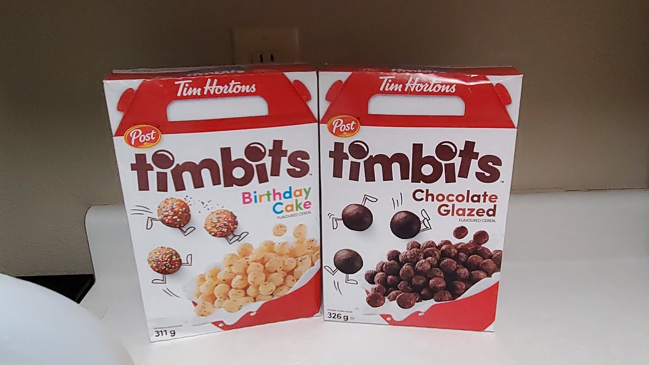 Tim Hortons Timbits cereal - YouTube