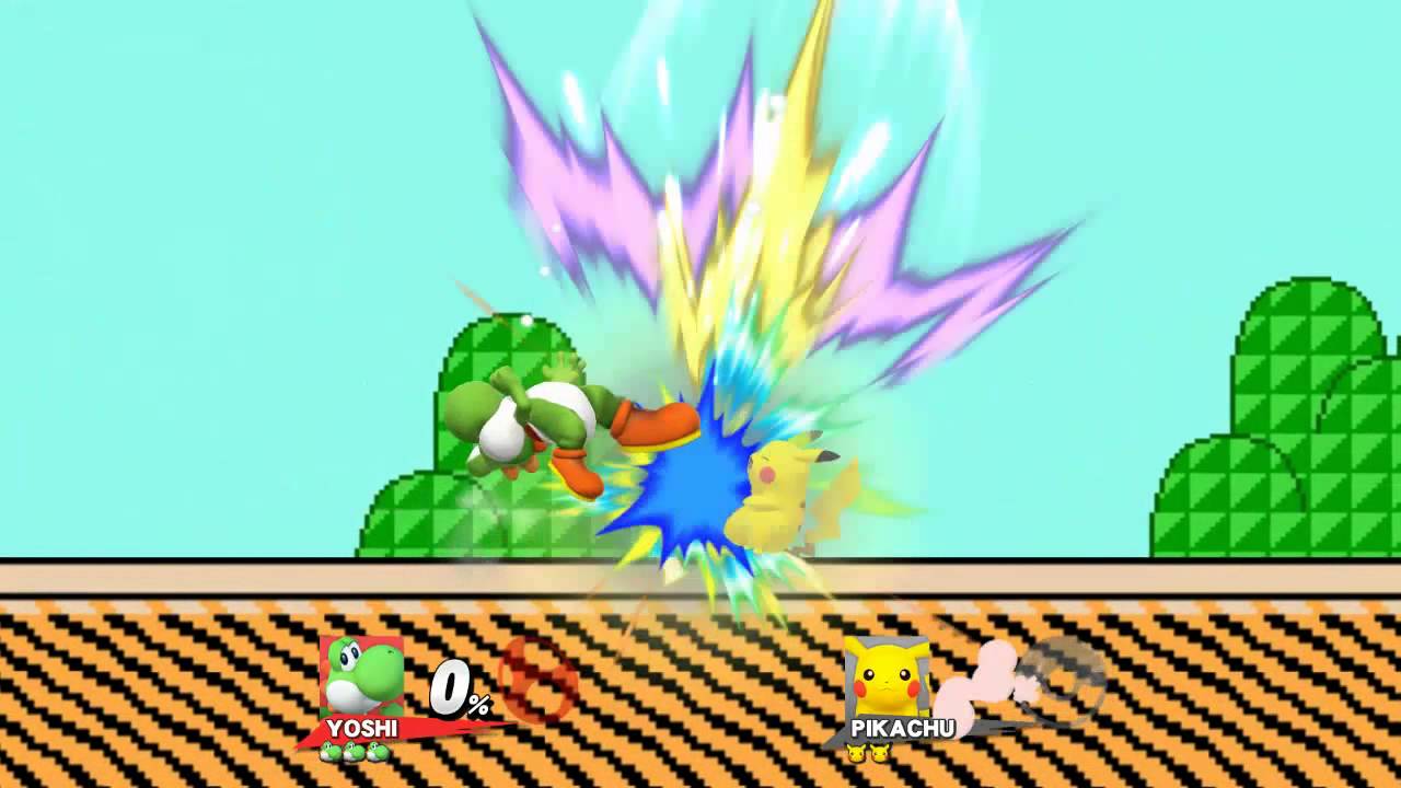 SSB For Wii U YOSHI vs PIKACHU VF - YouTube