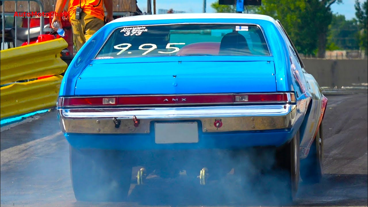 AMC AMX Showdown - Drag Racing action at Great Lakes Dragaway - YouTube