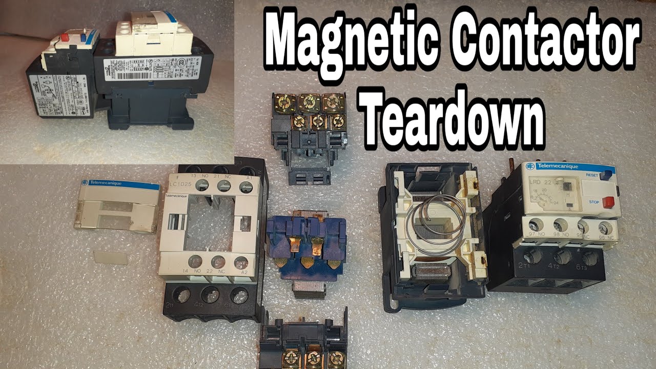 Magnetic contactor Teardown. - YouTube