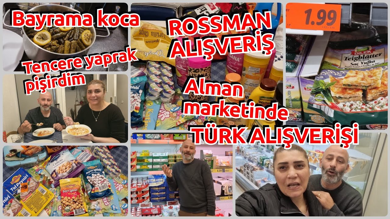 MARKET ALIŞVERİŞİ ️ALMANYA'DA ROSSMAN ALIŞVERİŞİ ️GÜNLÜKVLOG SOHBETLİ ...