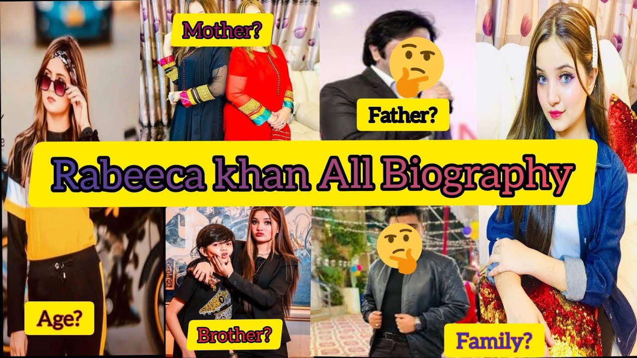 Rabeeca khan All Biography | Family Members names, Brothers, Age and ...
