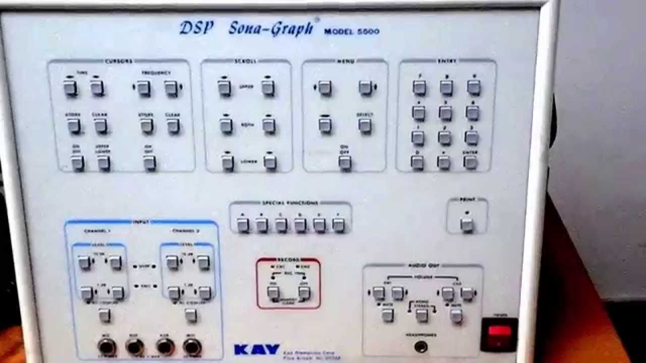 DSP Sona-graph Model 5500 1988 - YouTube