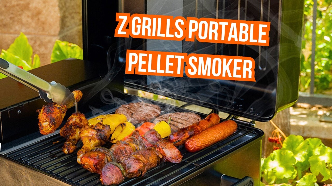 Z GRILLS Portable Pellet Smoker | Small Mini Grill for BBQ | Portable ...