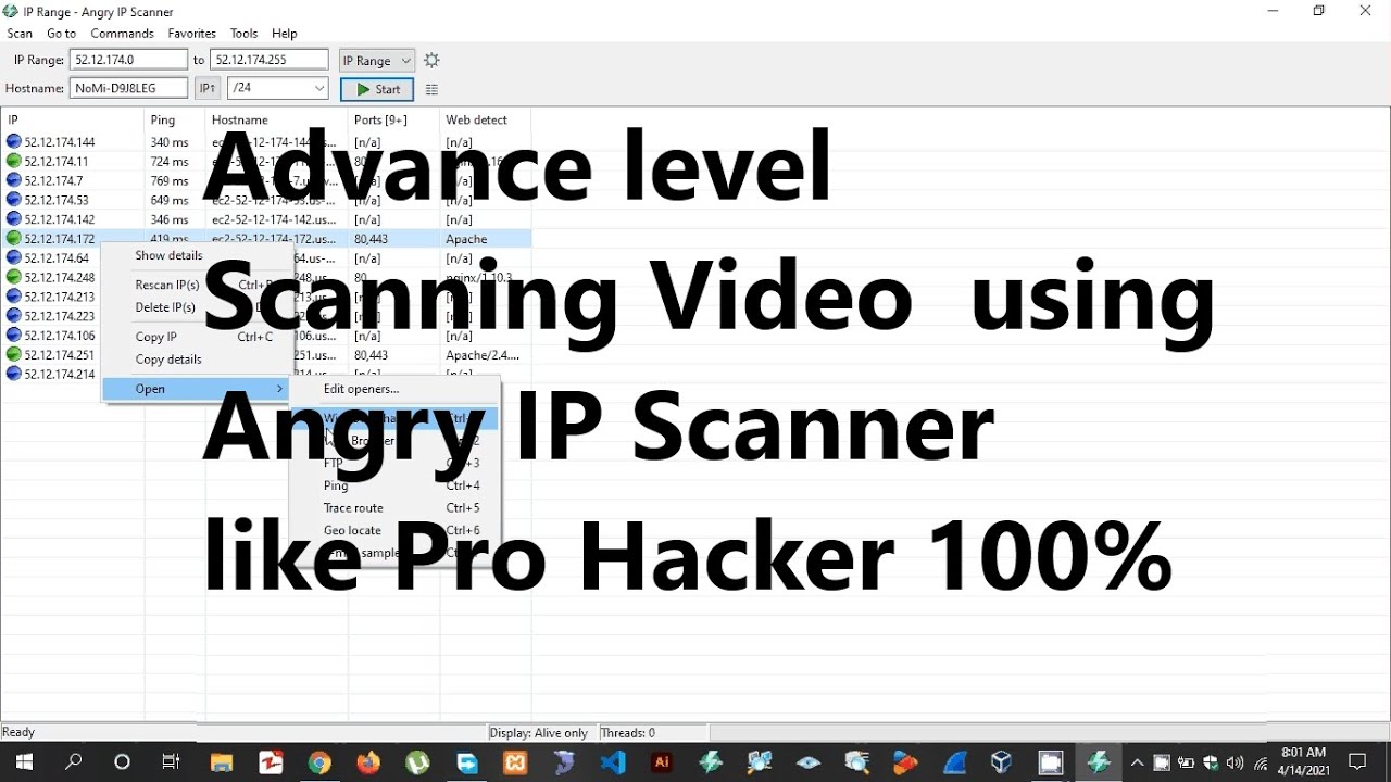 Scanning Class #02 Angry IP Scanner | Scanning Network with GUI | Scan ...