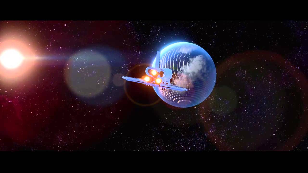 Space Shuttle Fly-by in LEGO Batman 3. - YouTube