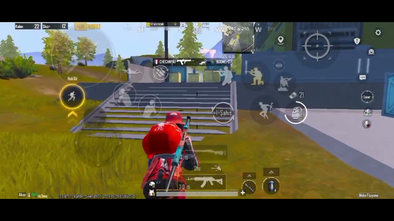 15 fps 6 parmak gameplay.Pubg mobile. şansız ölüm - YouTube