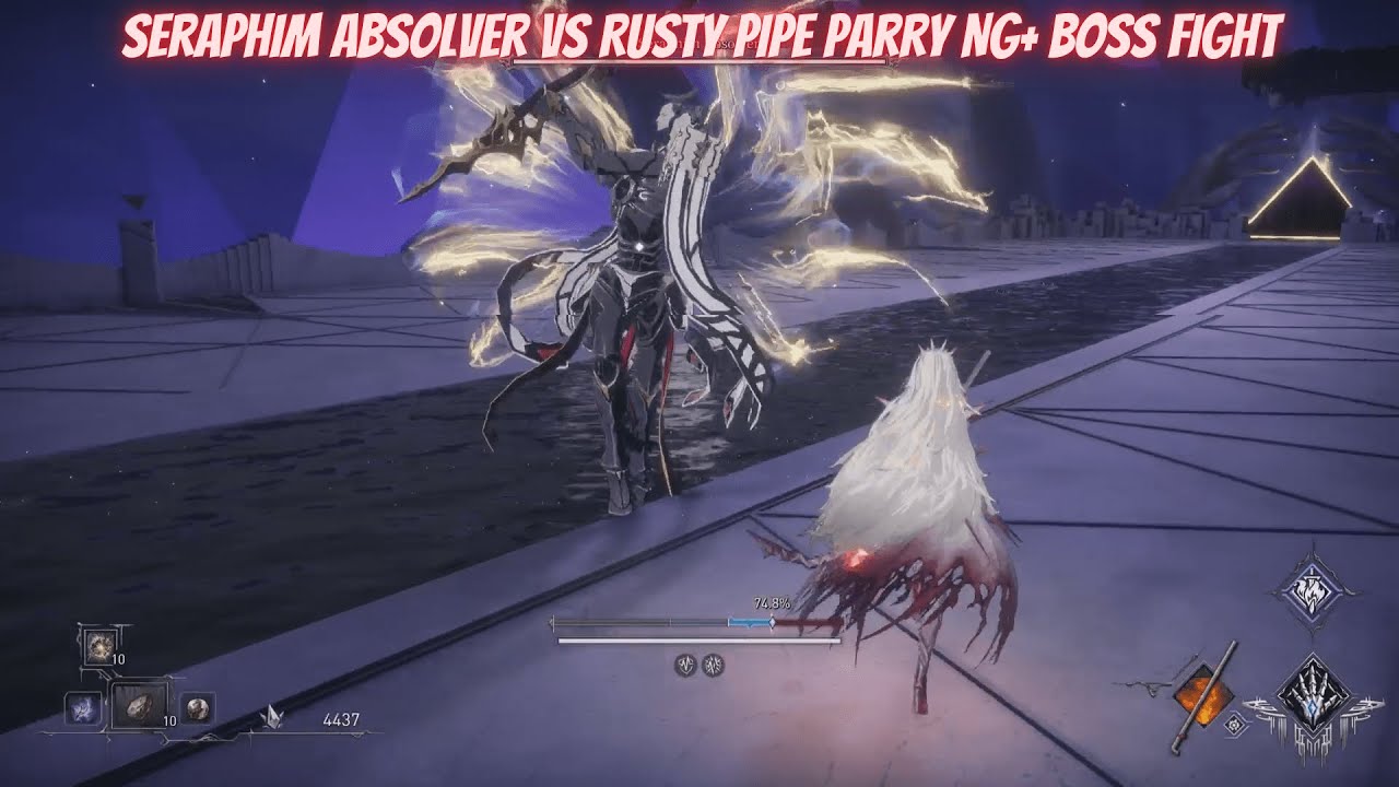 AI Limit Seraphim Absolver Vs. Rusty Pipe Parry NG+ Boss Fight - YouTube