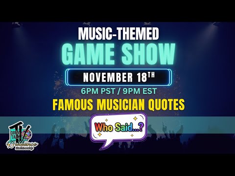 Famous Musician Quotes: Majority Rules (Music Themed Game Show) - YouTube