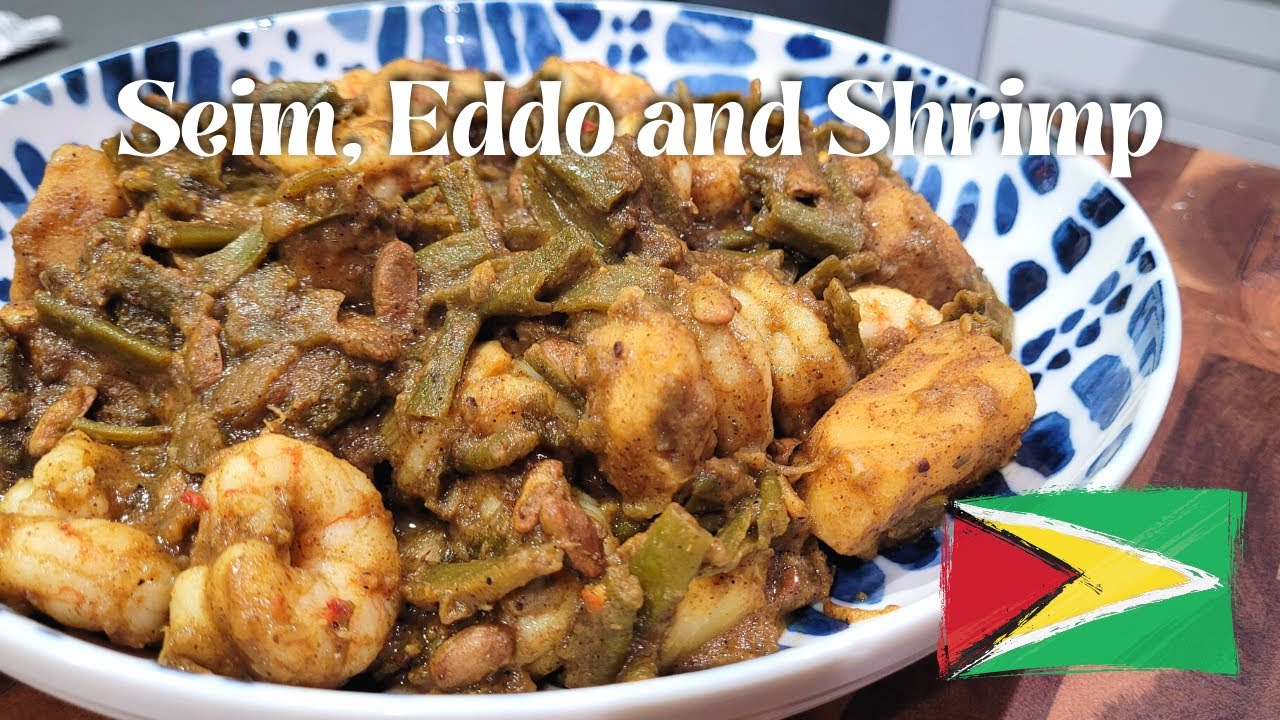 Seim Curry with Eddo and Shrimp || COOKING VALOR BEANS- Episode 350 ...