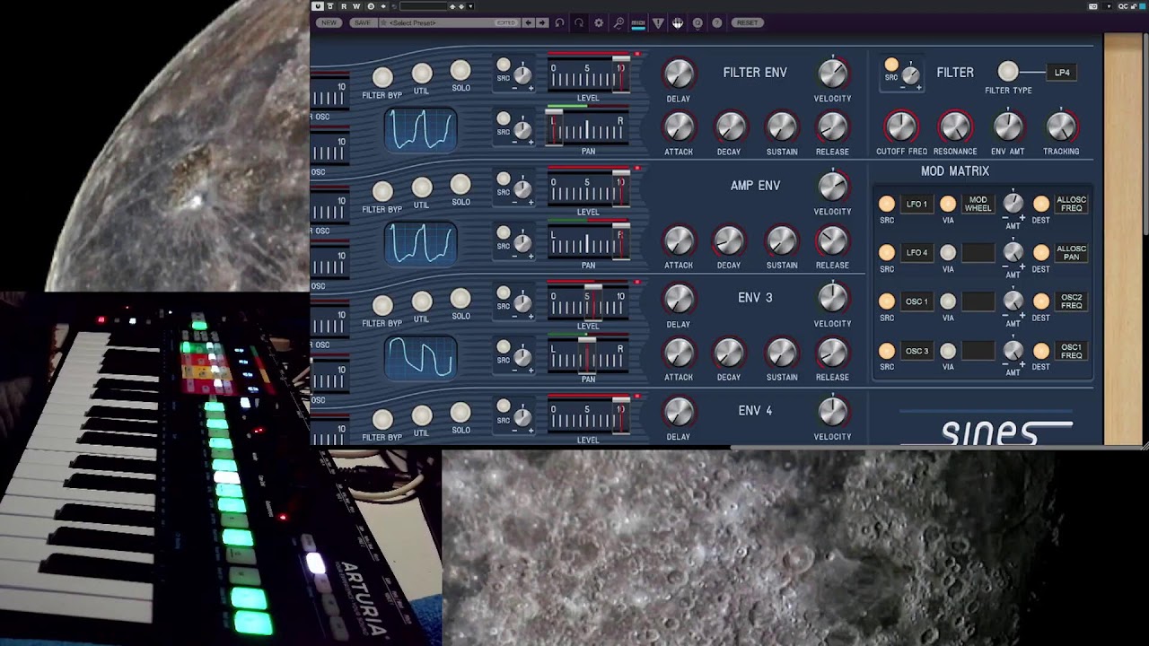 Cherry Audio SINES Synthesizer Let's Sound Design and Play - YouTube