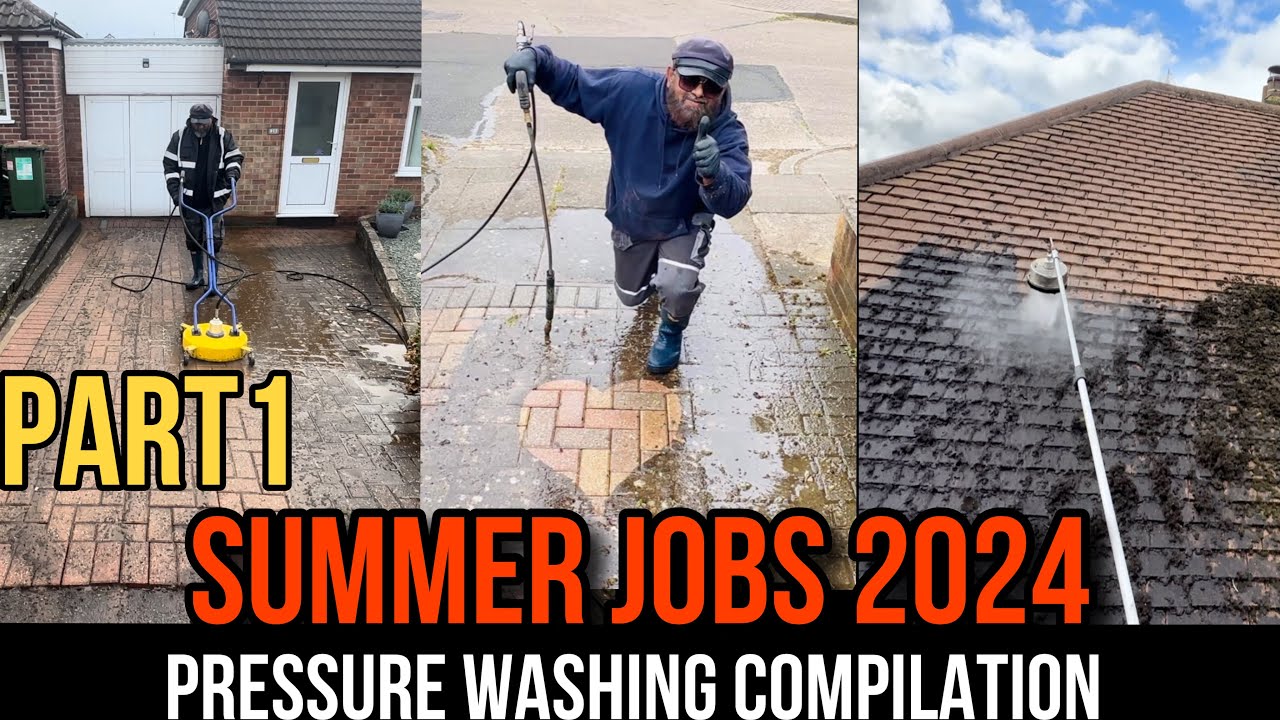 Top 16 Summer Jobs: Watch the Power of Pressure Washing! Part 1 | Oddly ...
