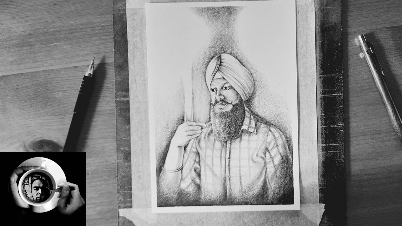 Laal Singh Chaddha - Portrait Drawing Sketch - YouTube