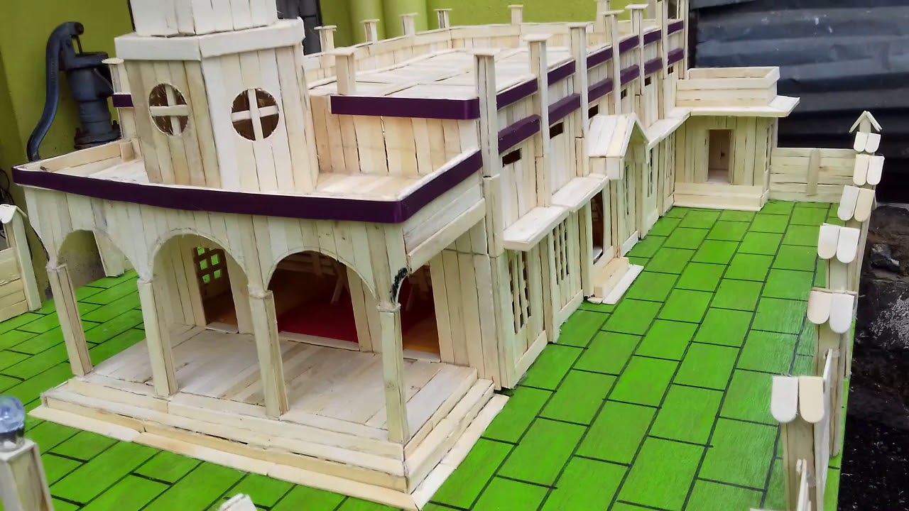 Model - Christ the king - Popsicle stick - YouTube